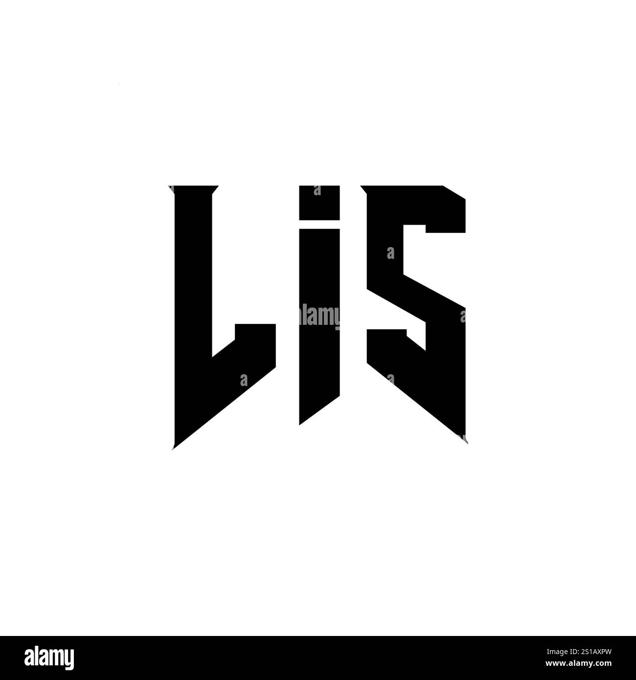 LIS letter logo design for technology company. LIS logo design black ...