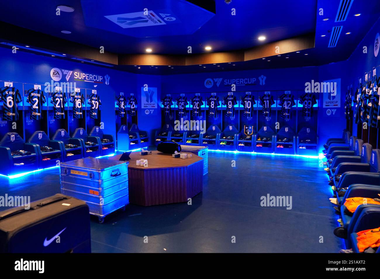 Riyadh, Saudi Arabia. 02nd Jan, 2025. Inside the Inter dressing room ...