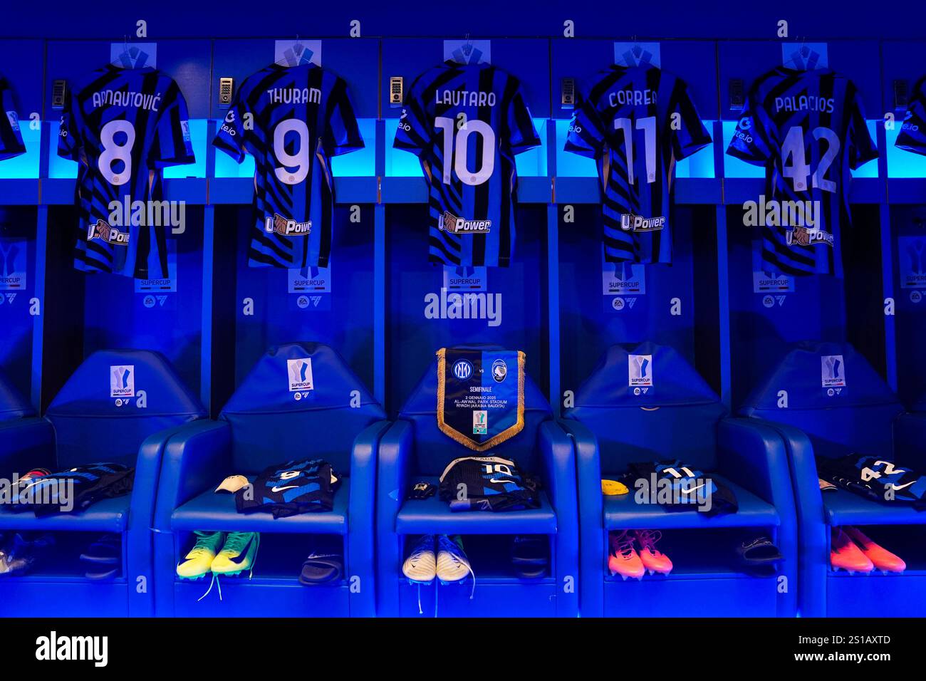 Riyadh, Saudi Arabia. 02nd Jan, 2025. Inside the Inter dressing room ...