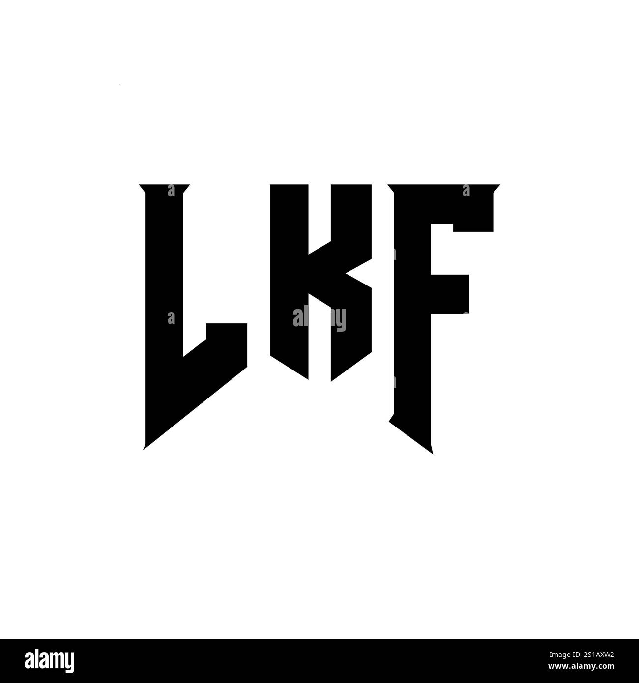 Lkf logo design Stock Vector Images - Alamy