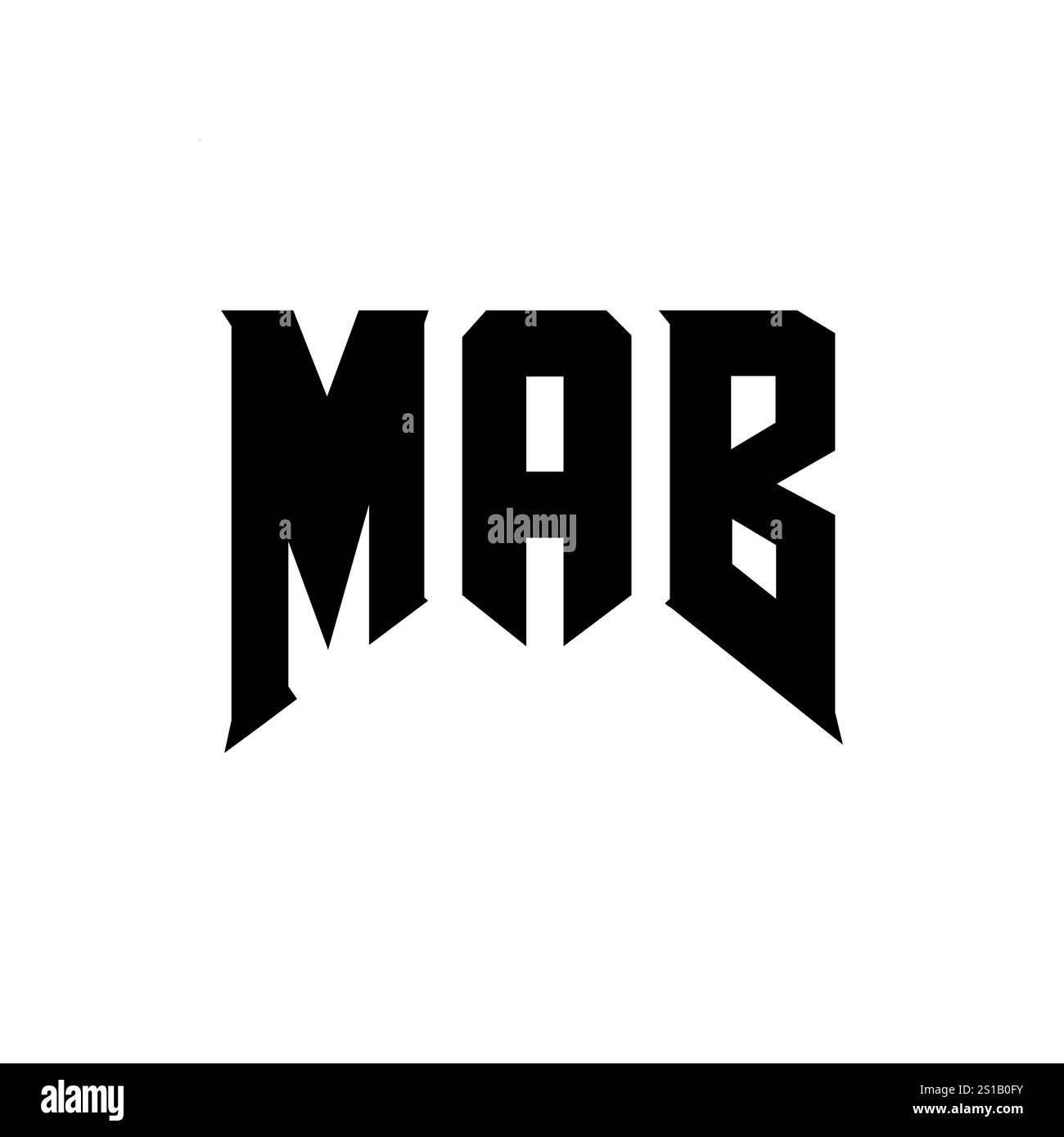 MAB letter logo design for technology company. MAB logo design black ...