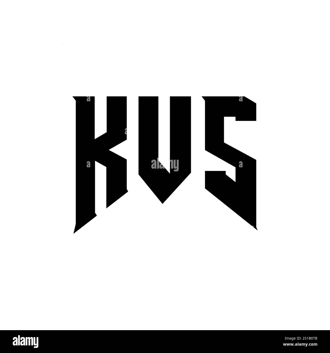 Kvs logo design Stock Vector Images - Alamy