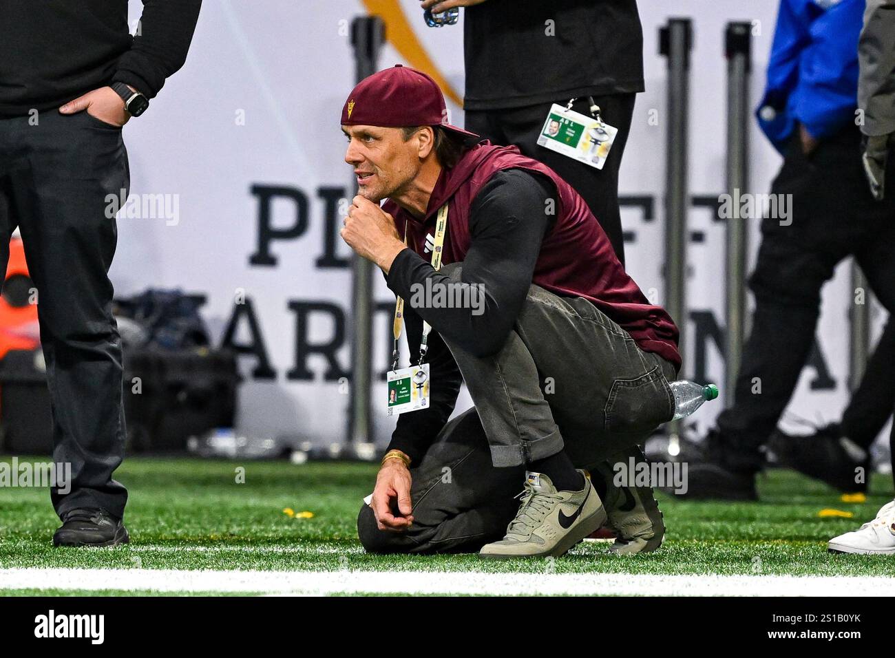ATLANTA, GA – JANUARY 01: ASU honorary captain and former player Jake ...