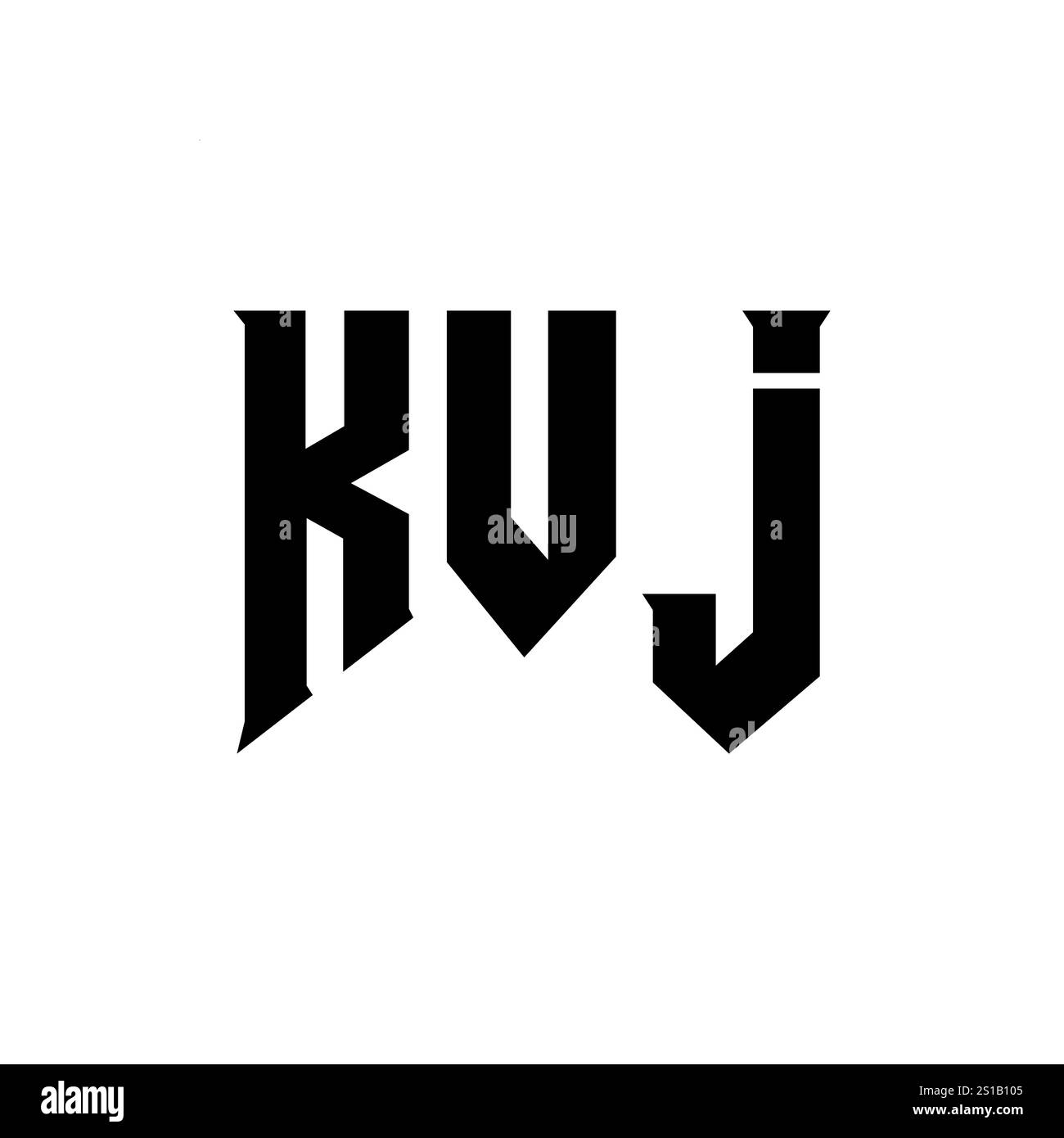 Kvj logo design hi-res stock photography and images - Alamy