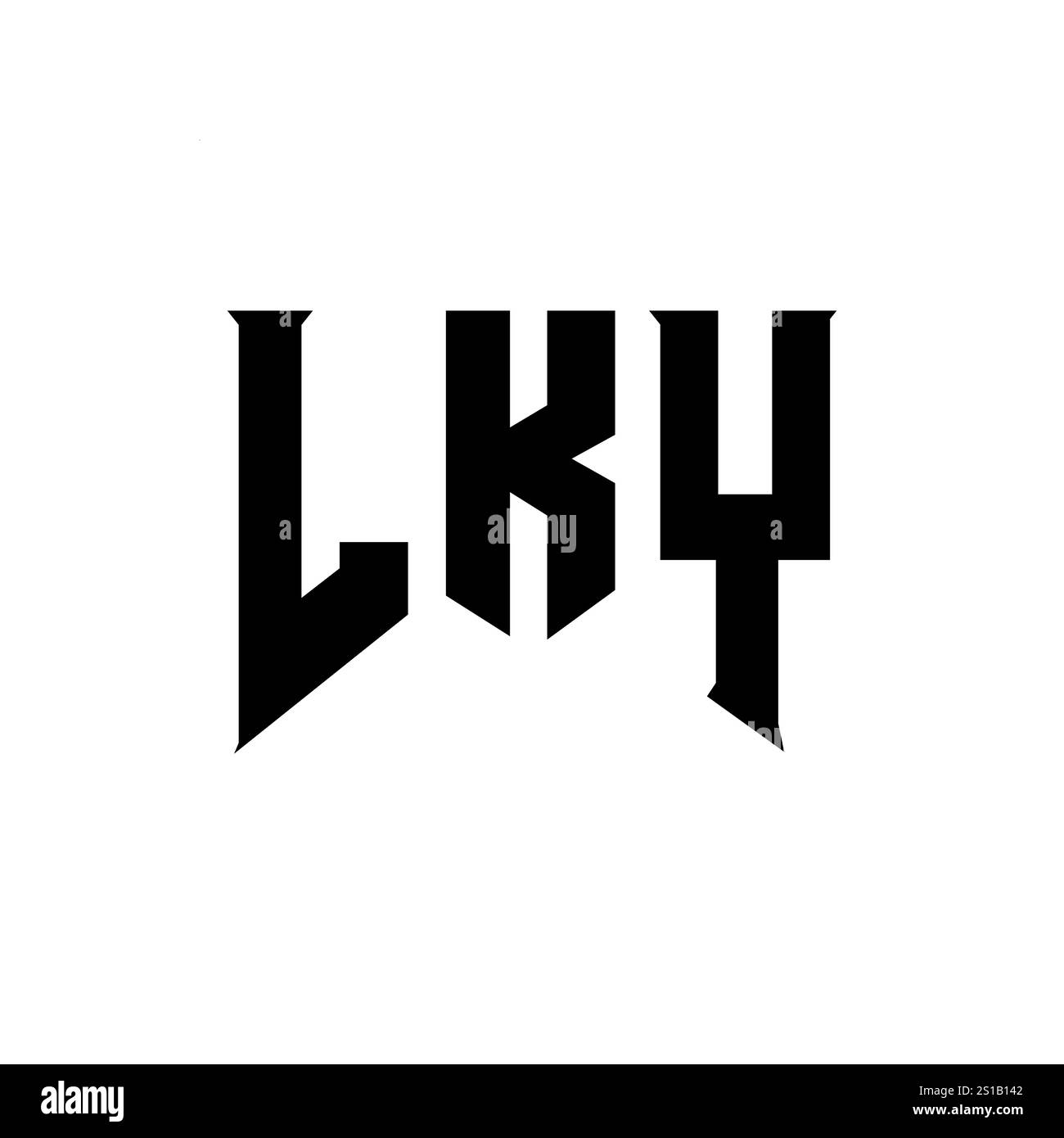 LKY letter logo design for technology company. LKY logo design black ...
