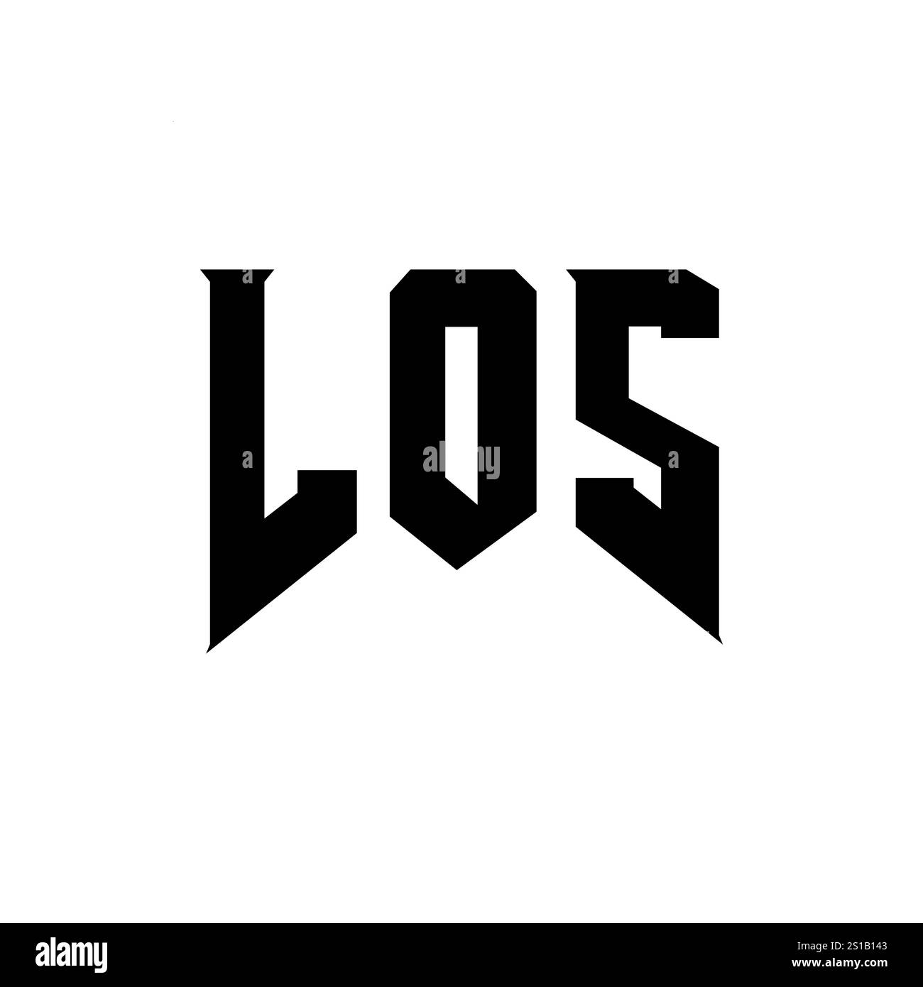 LOS letter logo design for technology company. LOS logo design black ...