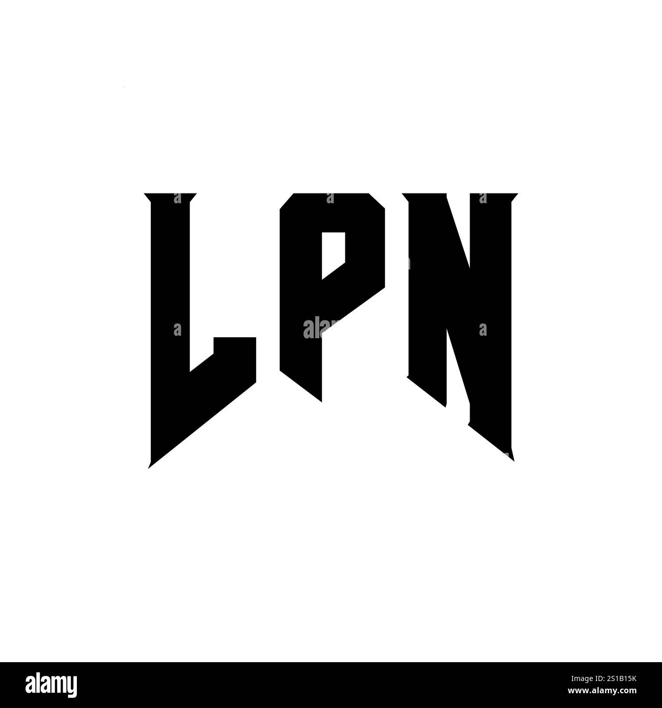 LPN letter logo design for technology company. LPN logo design black ...