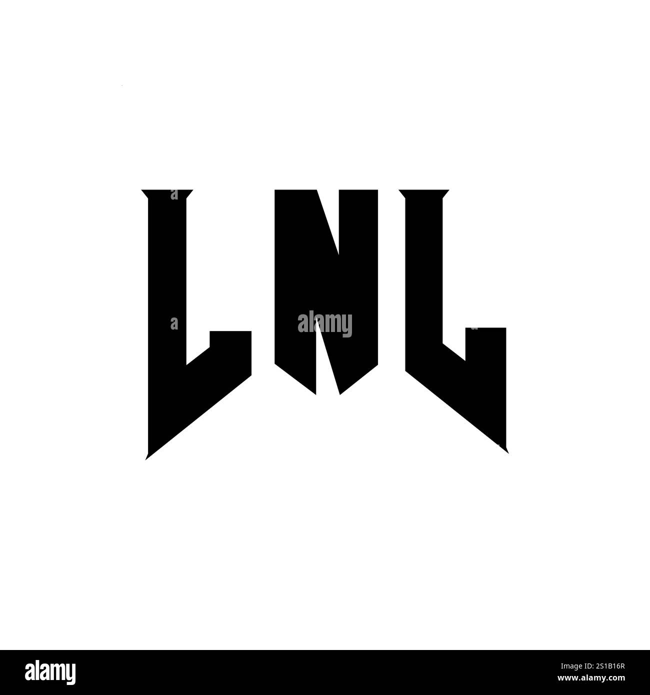LNL letter logo design for technology company. LNL logo design black ...