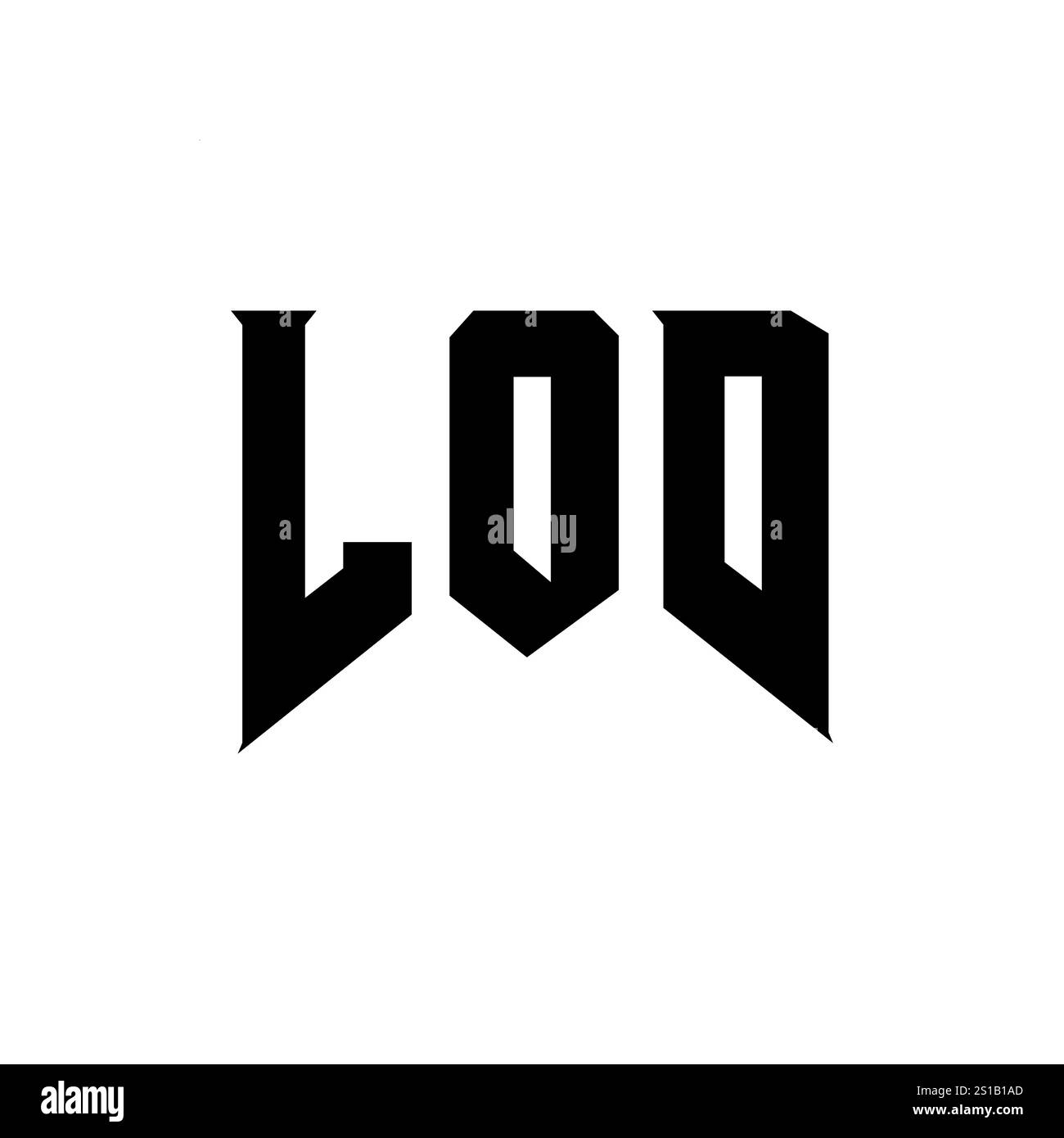 LOD letter logo design for technology company. LOD logo design black ...