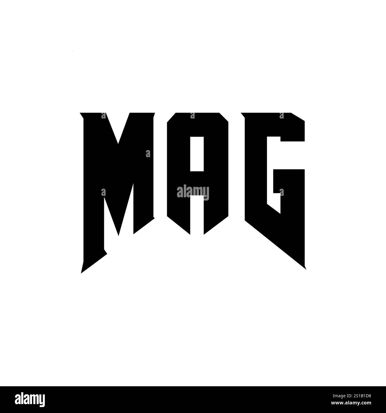 MAG letter logo design for technology company. MAG logo design black ...