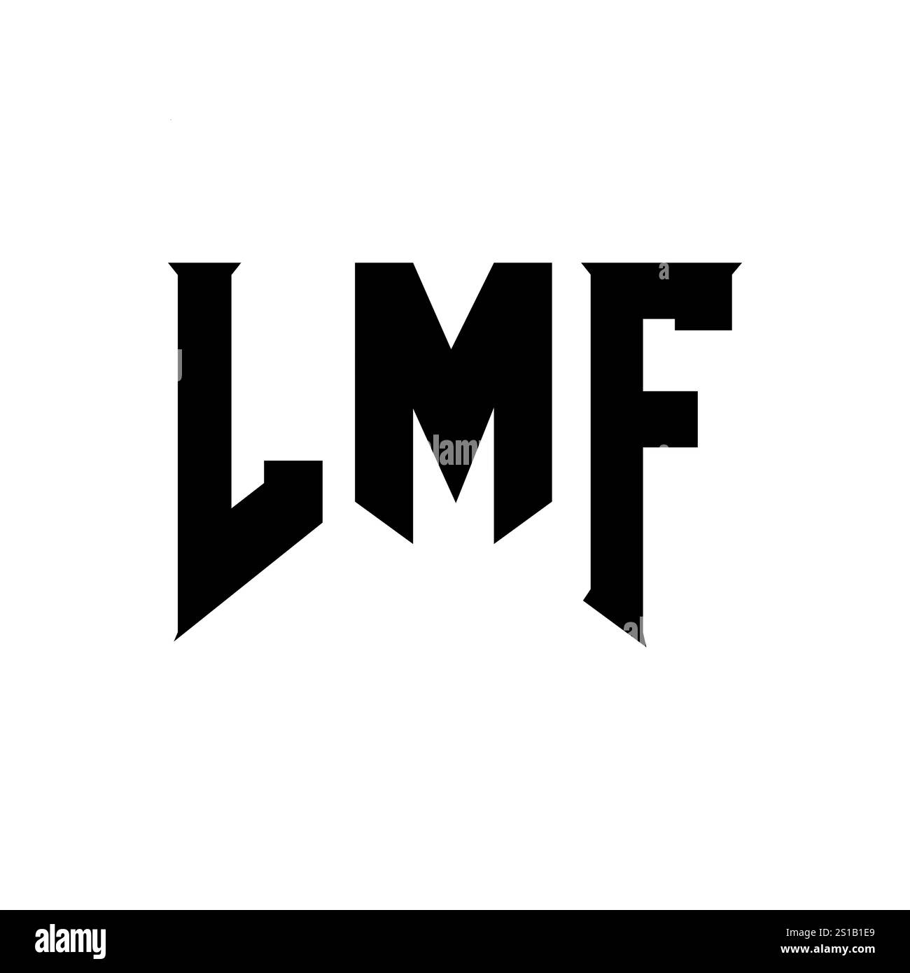 LMF letter logo design for technology company. LMF logo design black ...