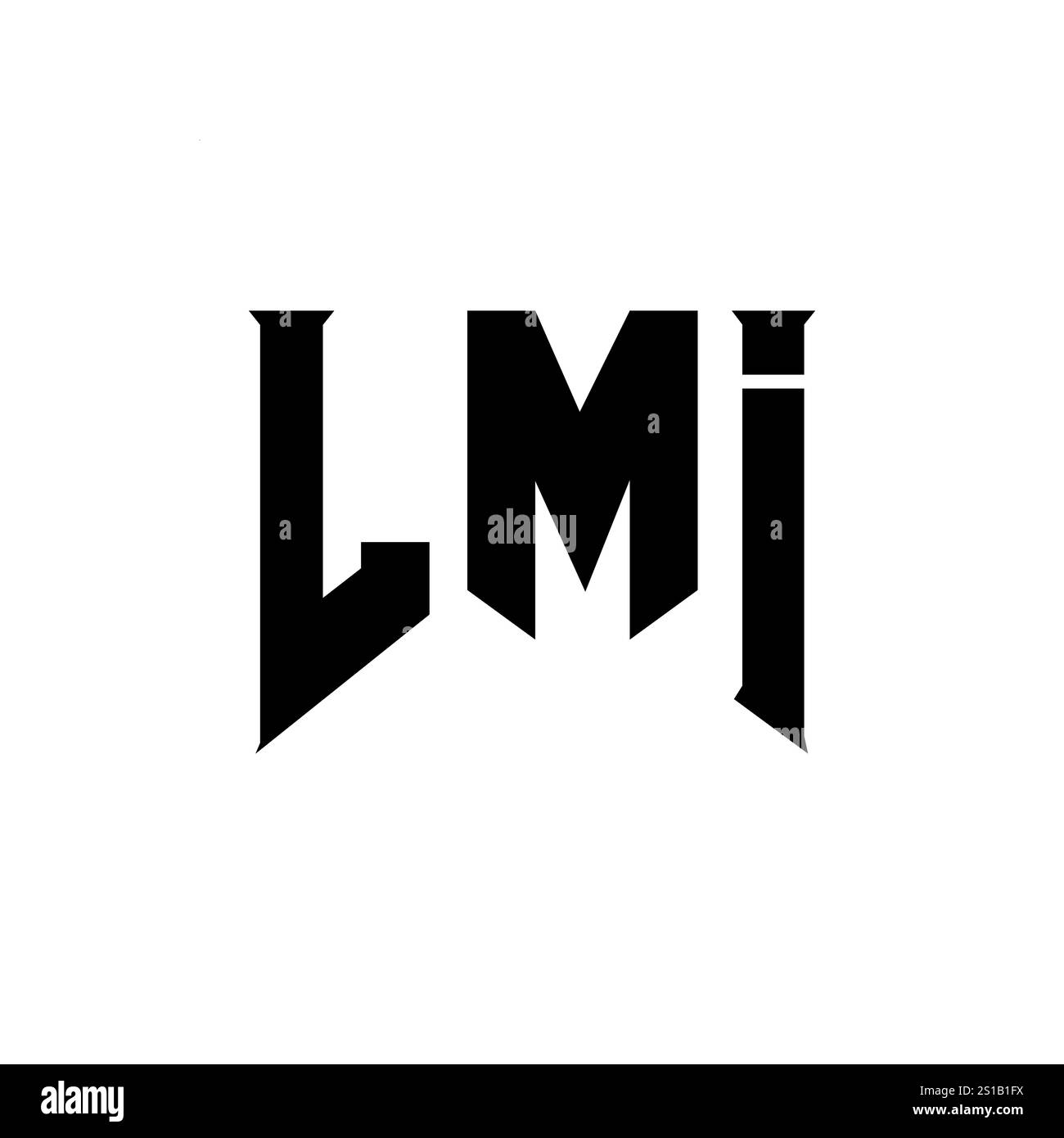 LMI letter logo design for technology company. LMI logo design black ...