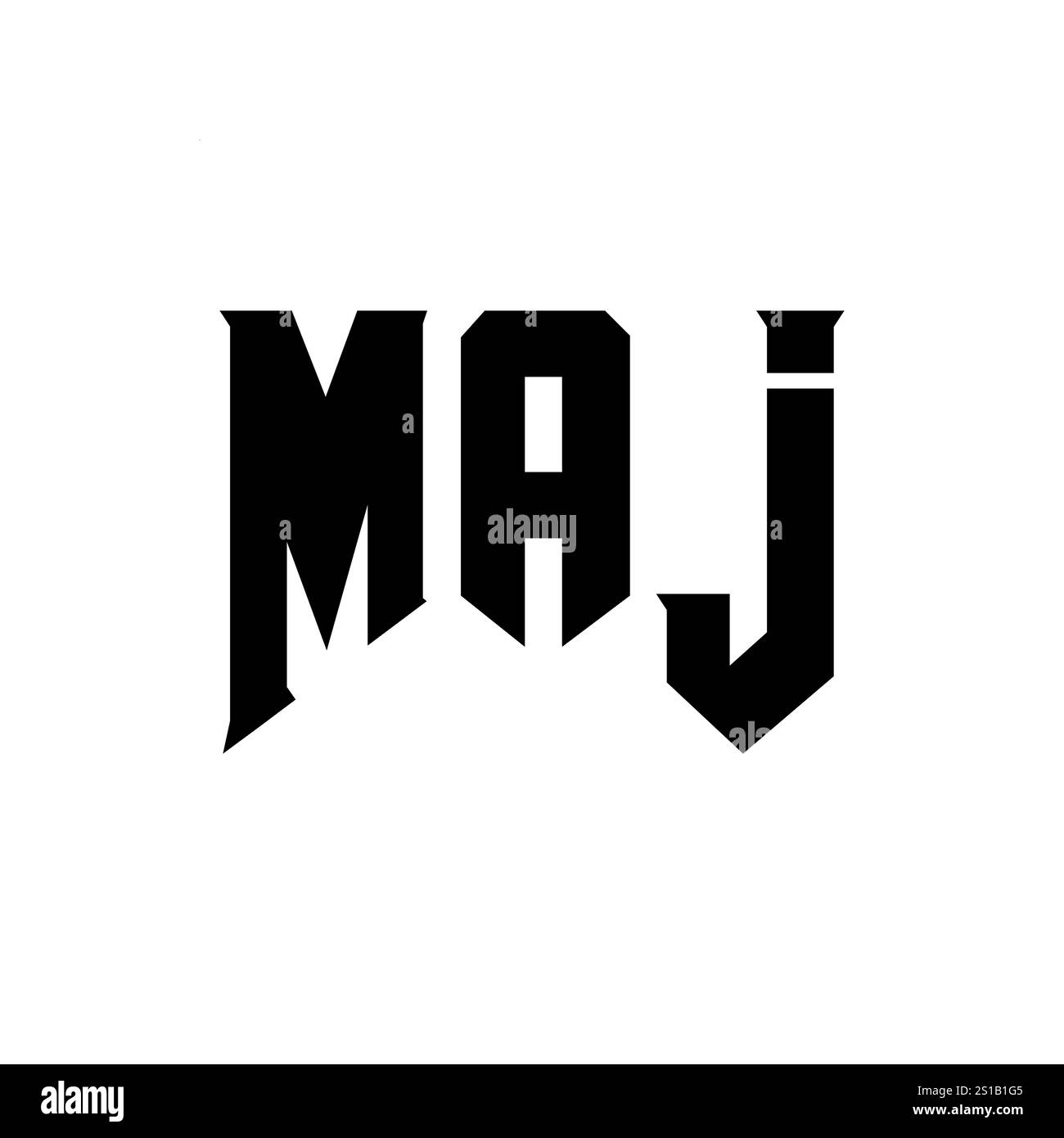 MAJ letter logo design for technology company. MAJ logo design black ...