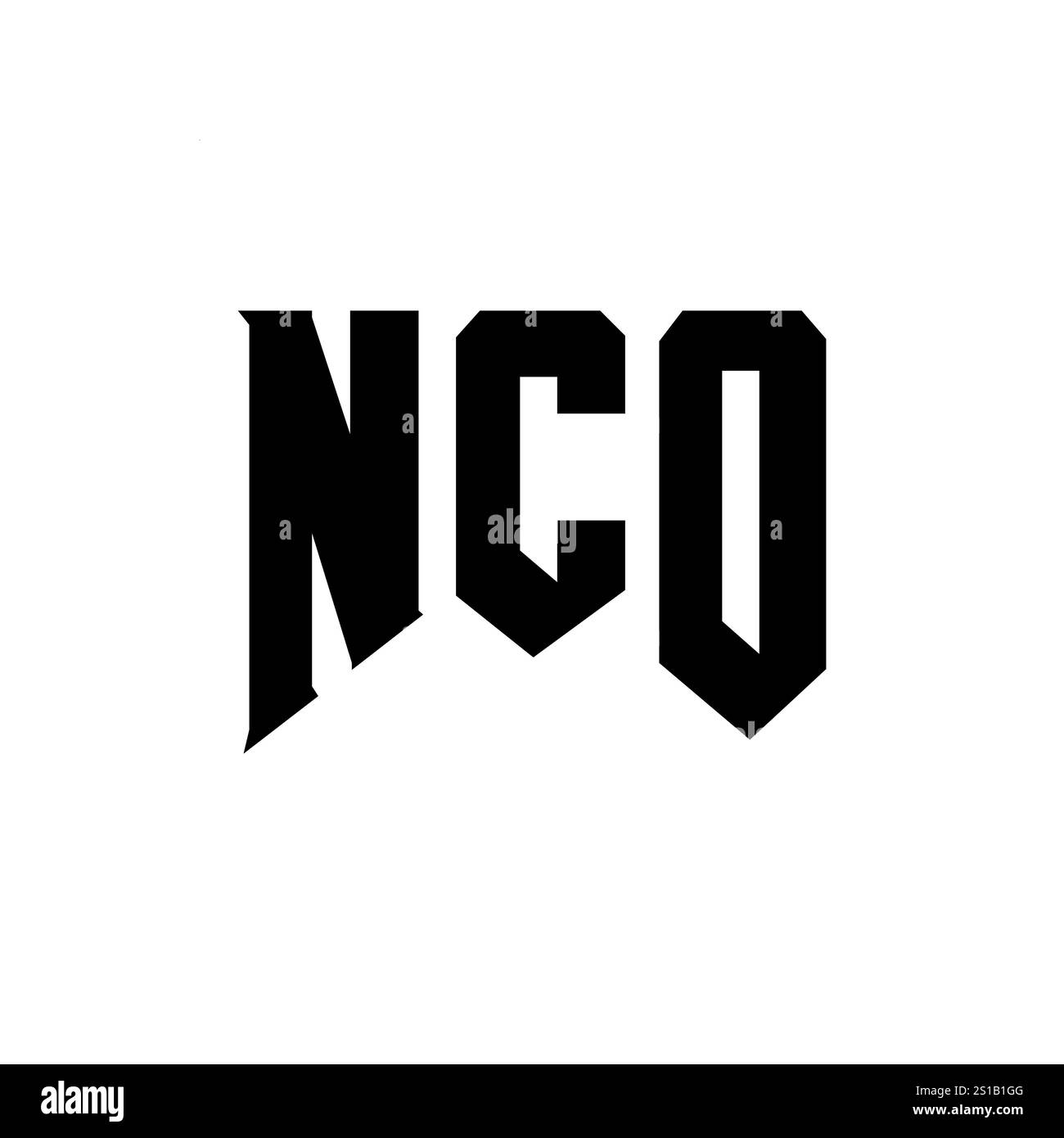 Nco logo design Stock Vector Images - Alamy