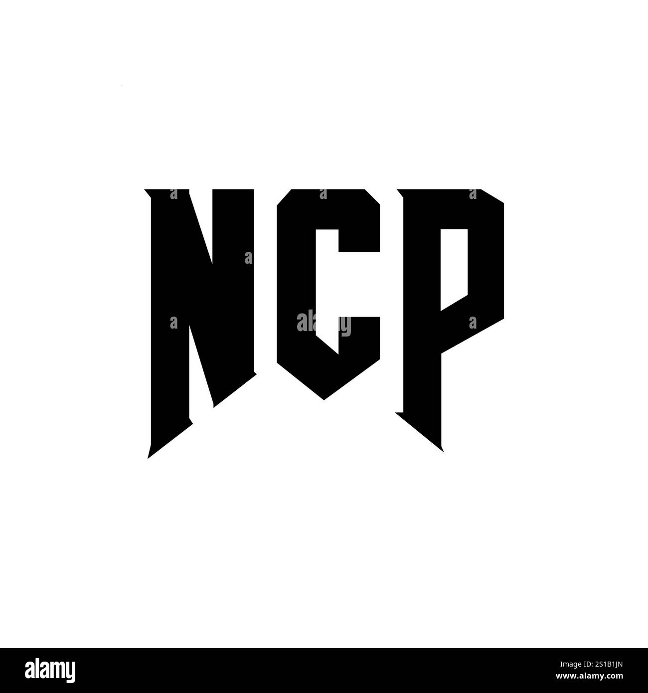 NCP letter logo design for technology company. NCP logo design black ...