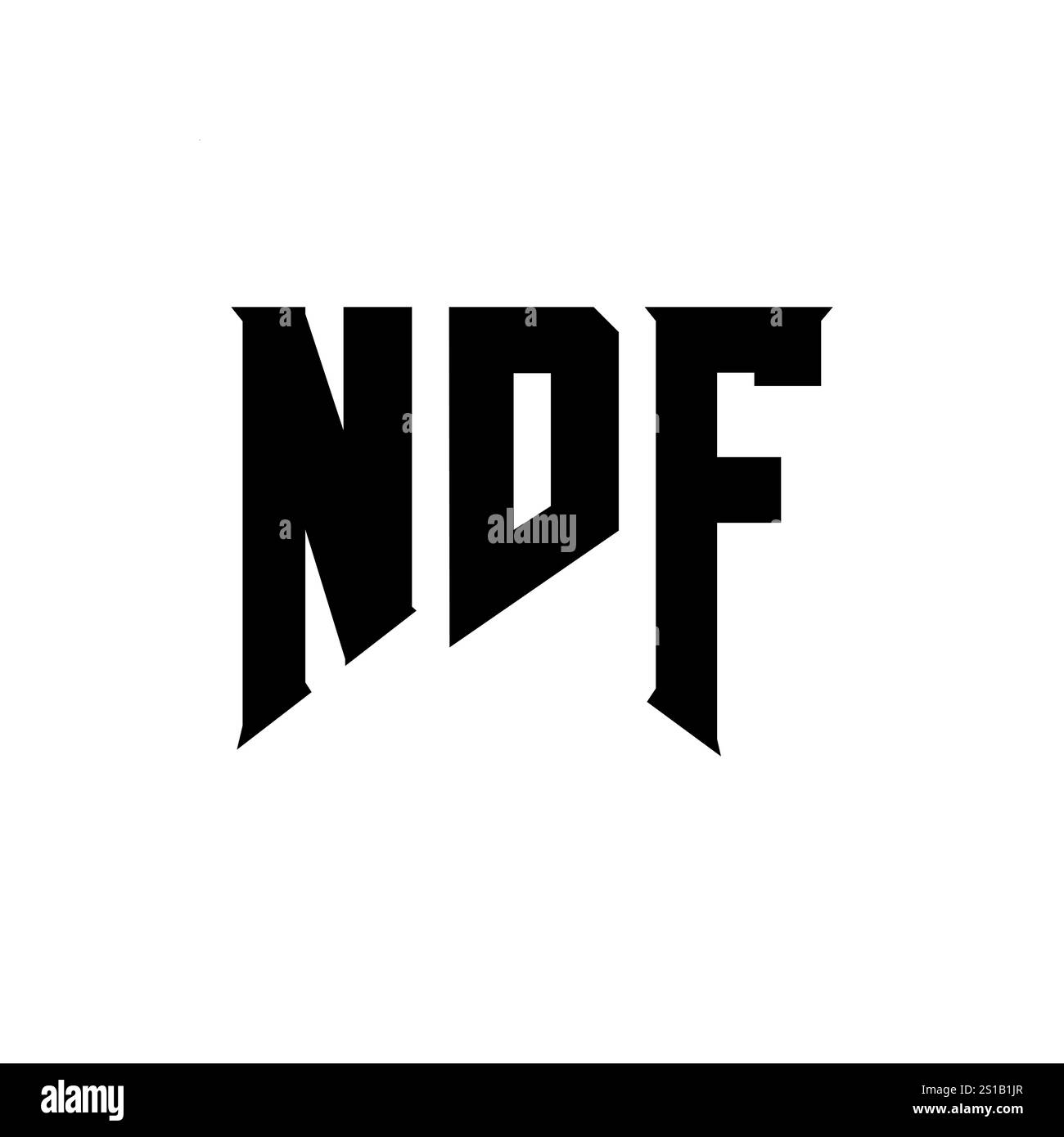 NDF letter logo design for technology company. NDF logo design black ...