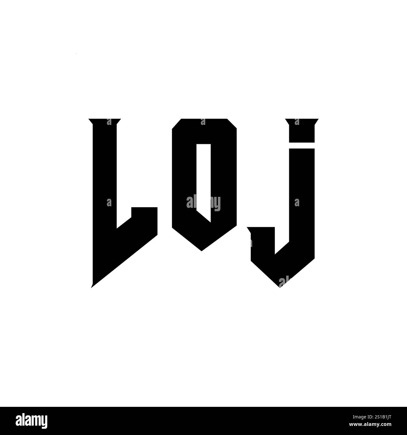 LOJ letter logo design for technology company. LOJ logo design black ...