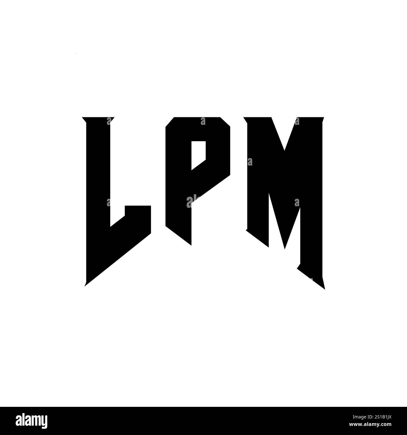 LPM letter logo design for technology company. LPM logo design black ...