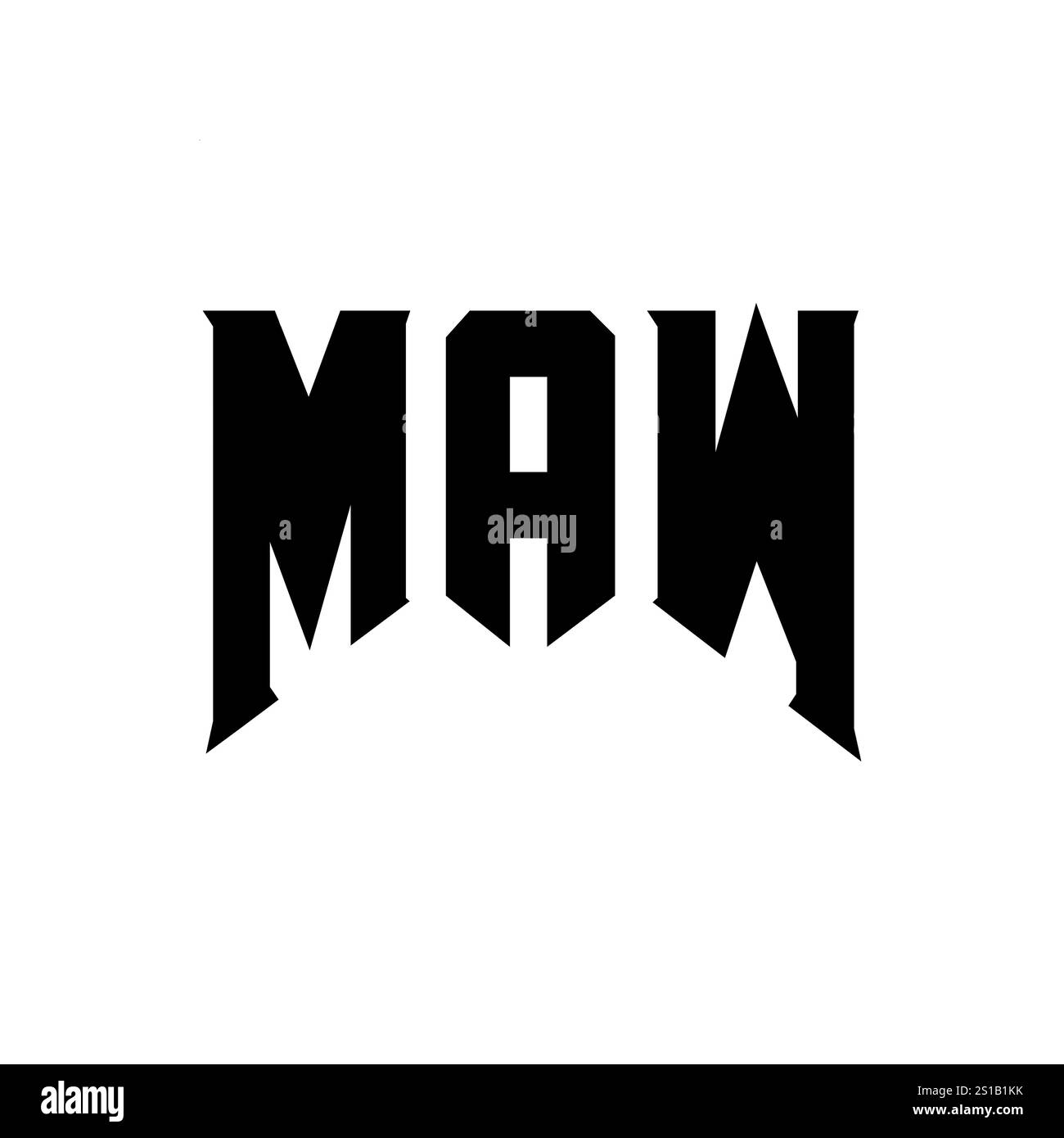 MAW letter logo design for technology company. MAW logo design black ...