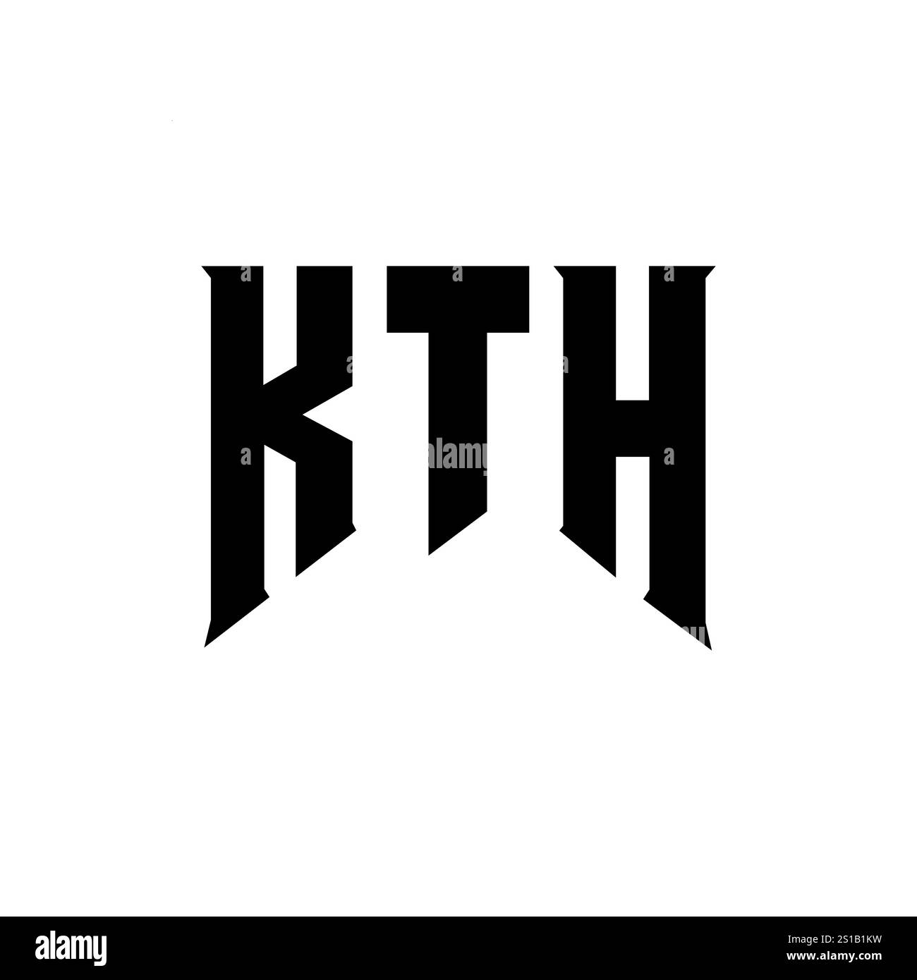 KTH letter logo design for technology company. KTH logo design black ...