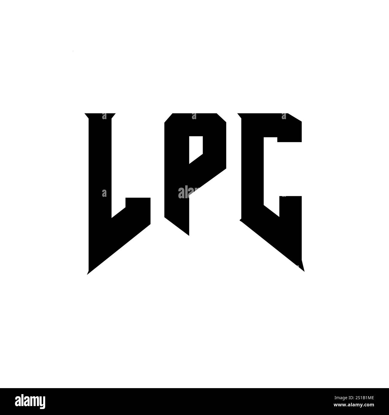LPC letter logo design for technology company. LPC logo design black ...