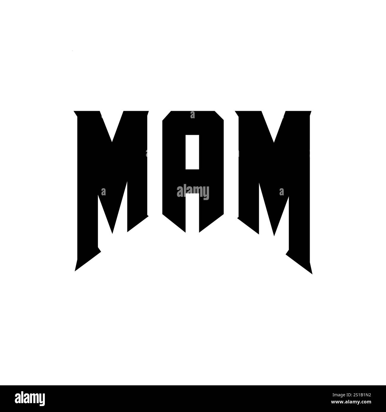 MAM letter logo design for technology company. MAM logo design black ...