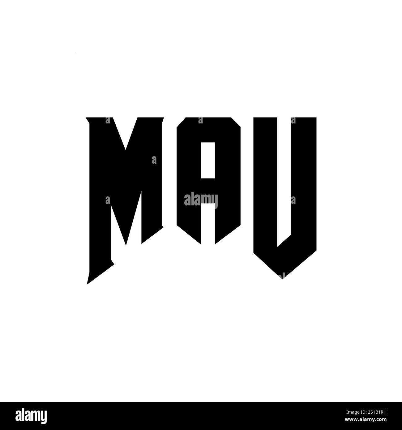 MAU letter logo design for technology company. MAU logo design black ...