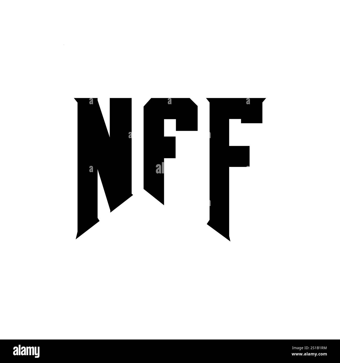 NFF letter logo design for technology company. NFF logo design black ...