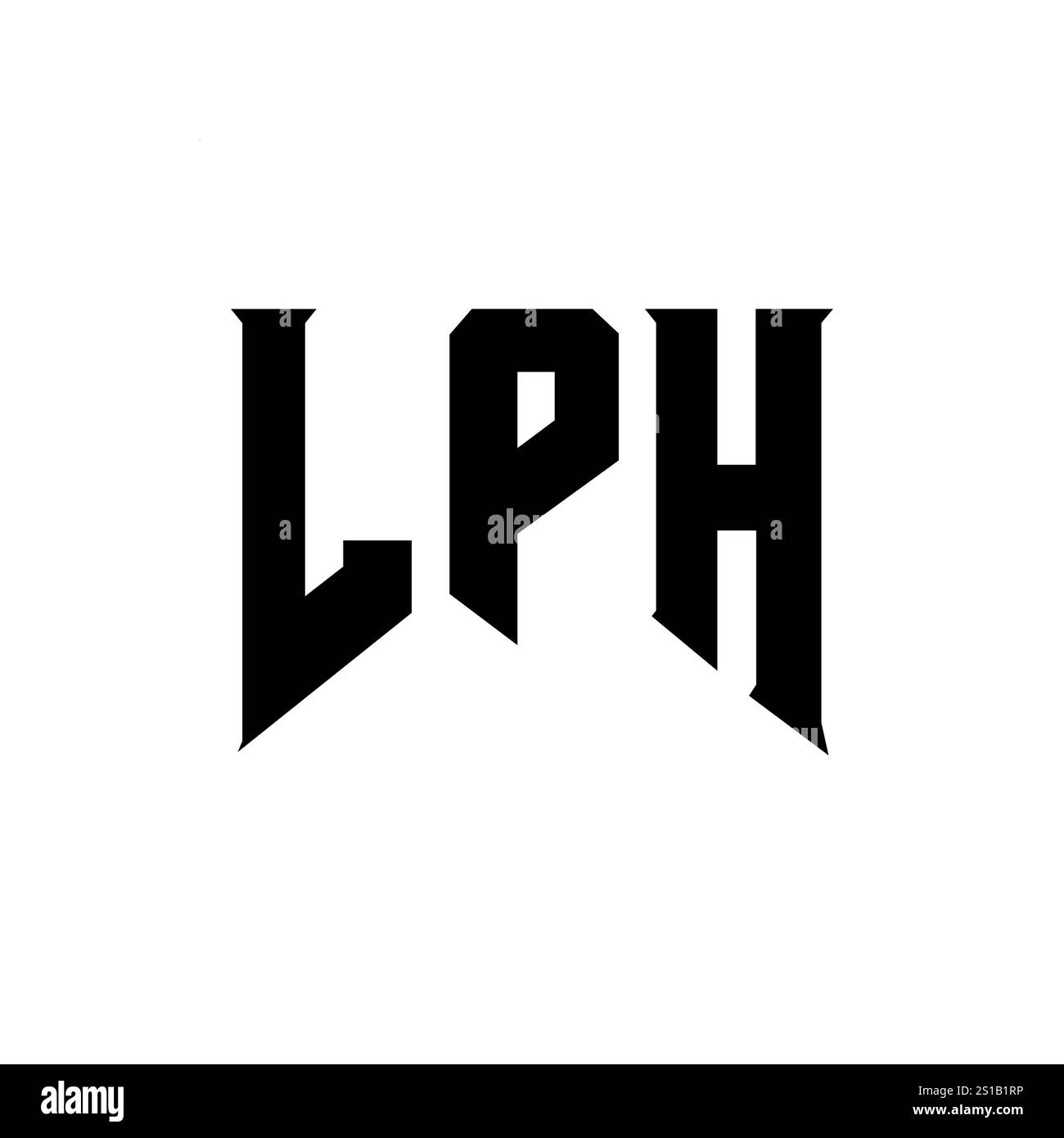 LPH letter logo design for technology company. LPH logo design black ...