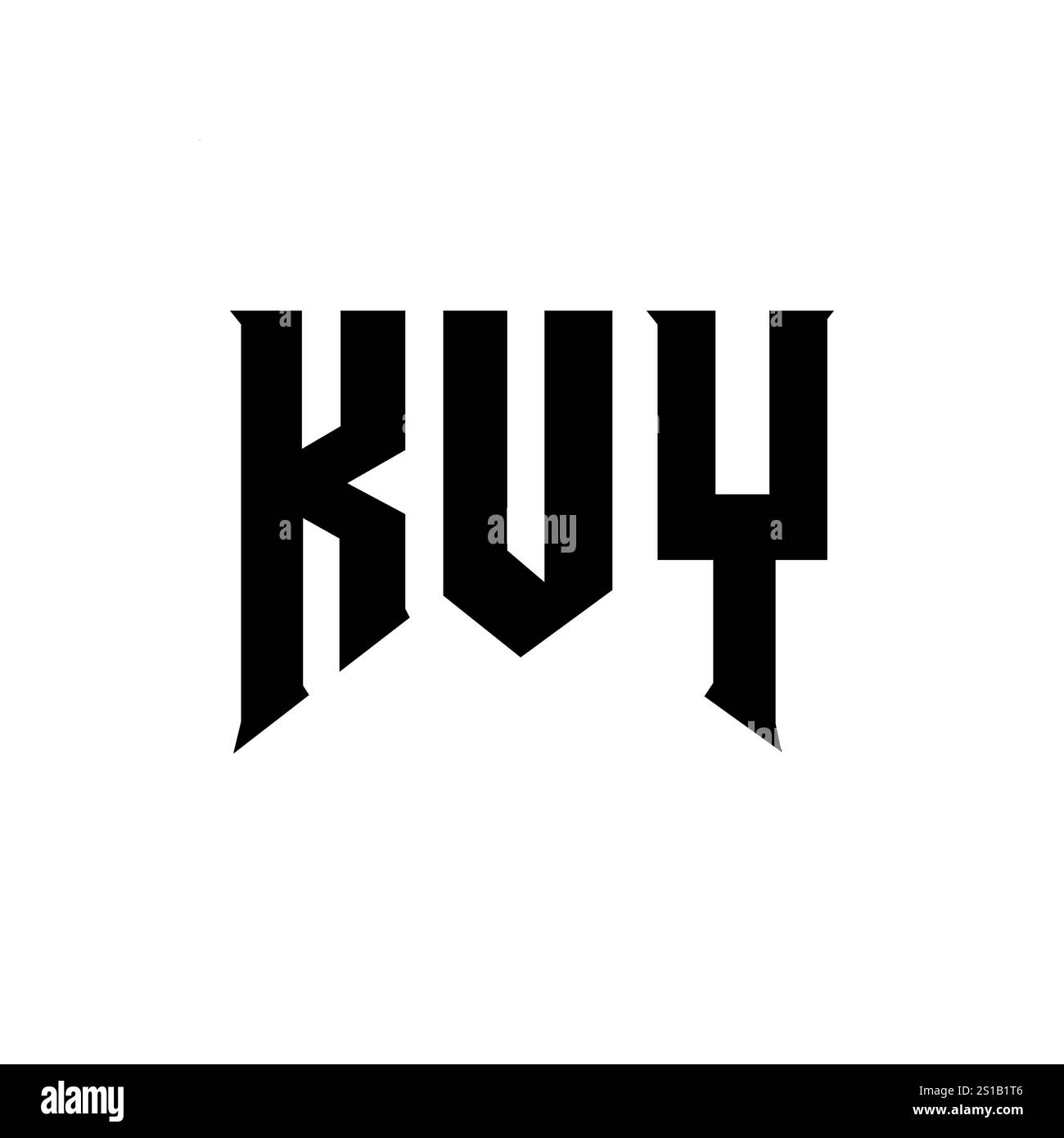 KUY letter logo design for technology company. KUY logo design black ...