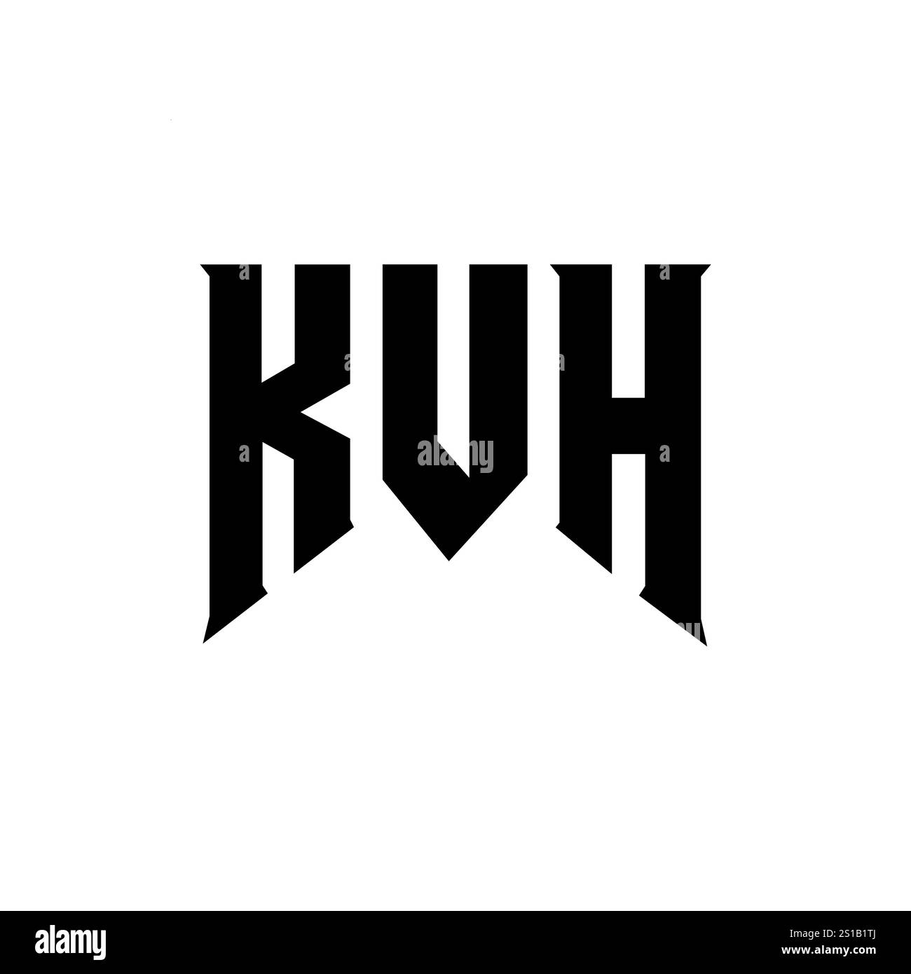 Kvh logo design Stock Vector Images - Alamy