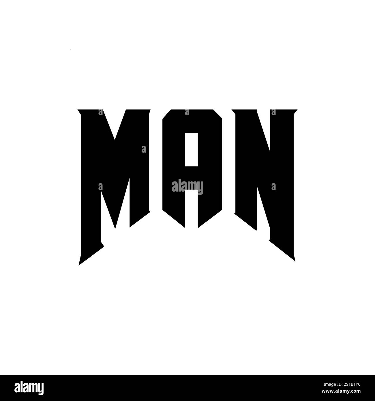 MAN letter logo design for technology company. MAN logo design black ...