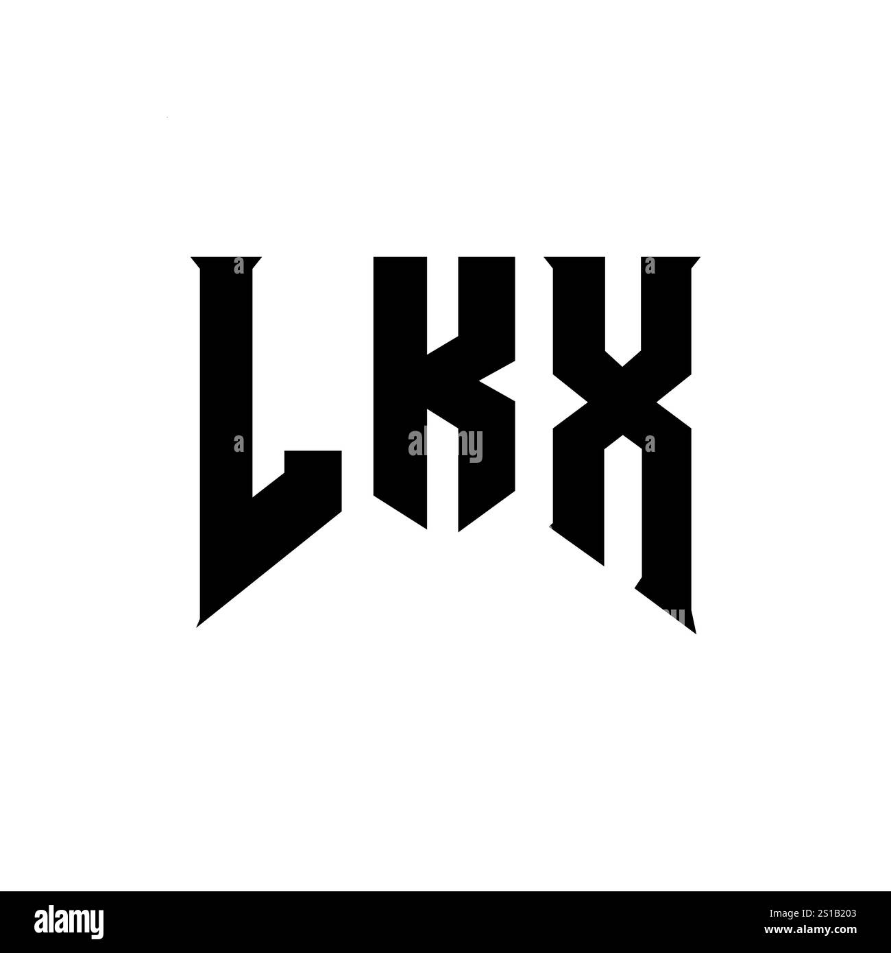 LKX letter logo design for technology company. LKX logo design black ...