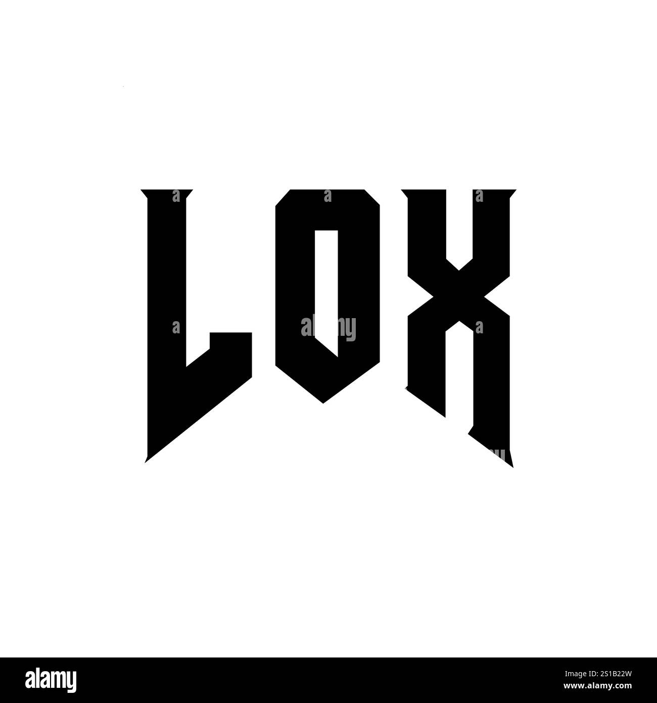 Lox logo design Stock Vector Images - Alamy