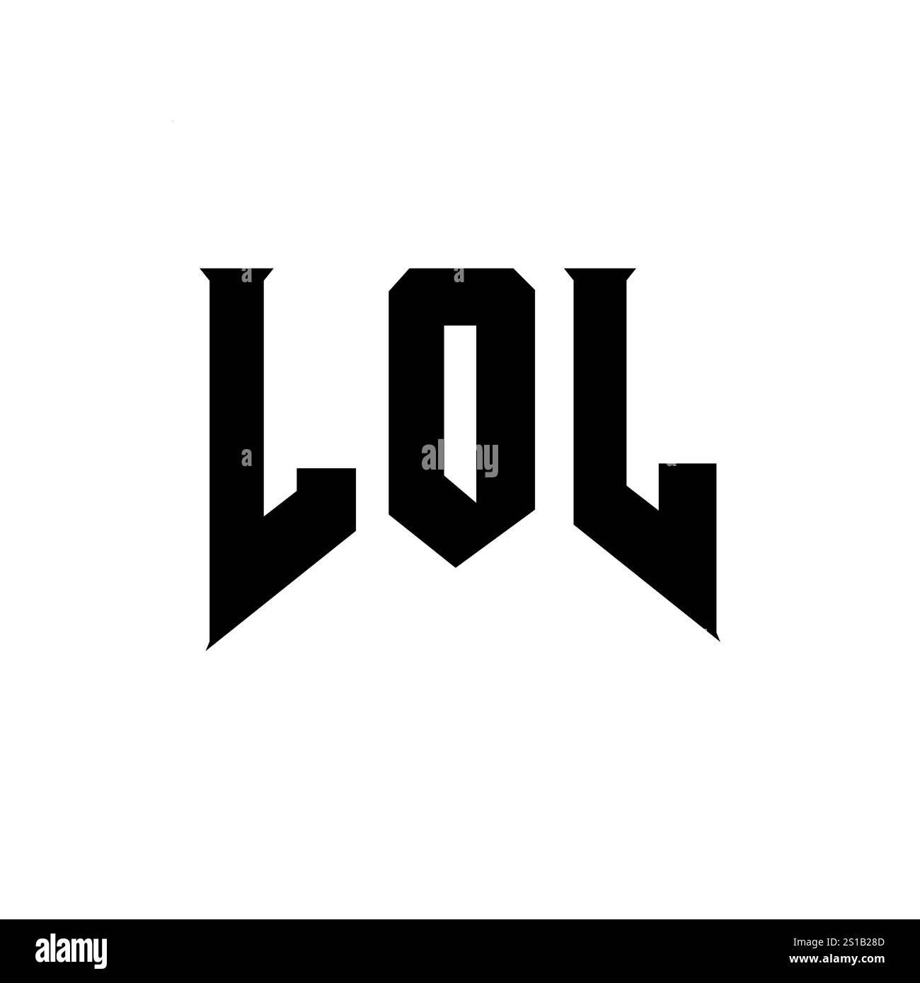 LOL letter logo design for technology company. LOL logo design black ...