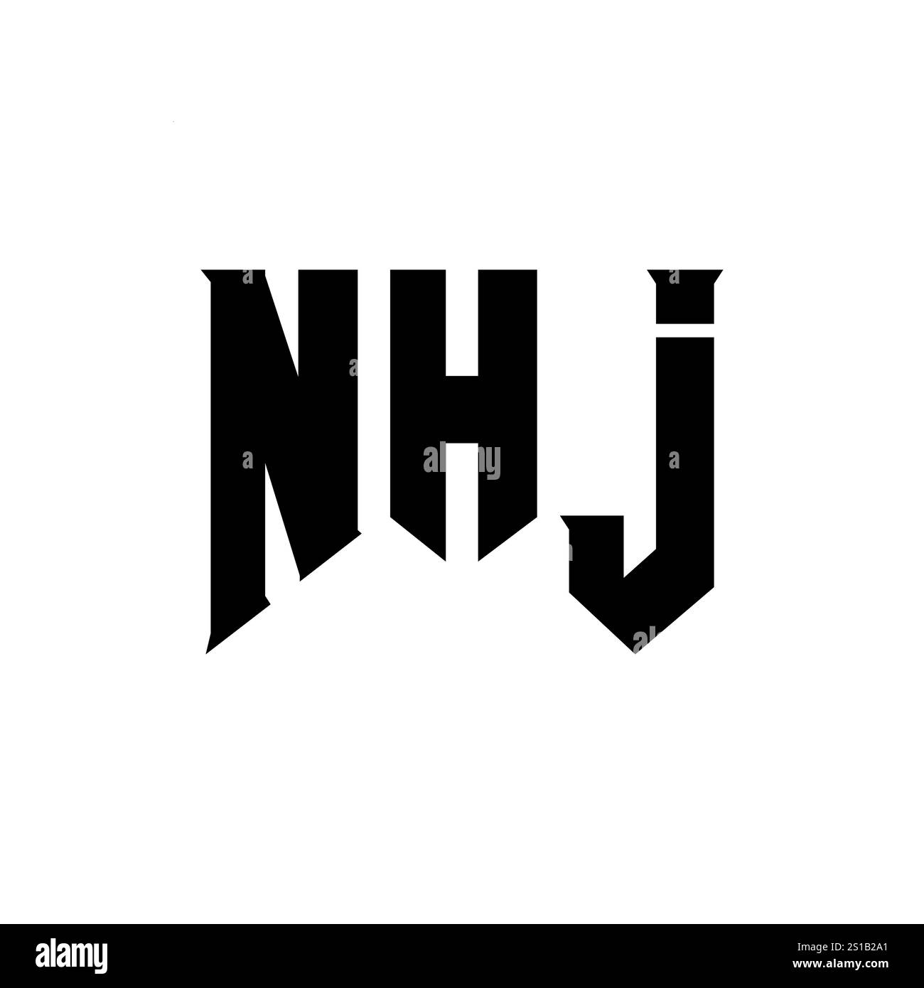 Nhj logo design hi-res stock photography and images - Alamy