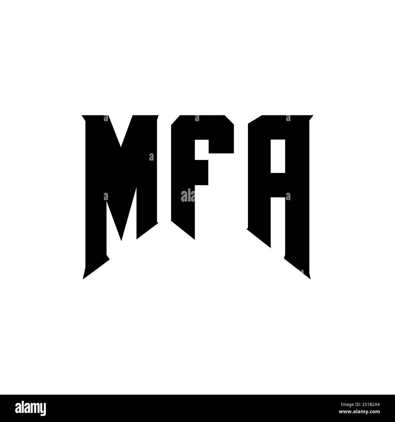 MFA letter logo design for technology company. MFA logo design black ...