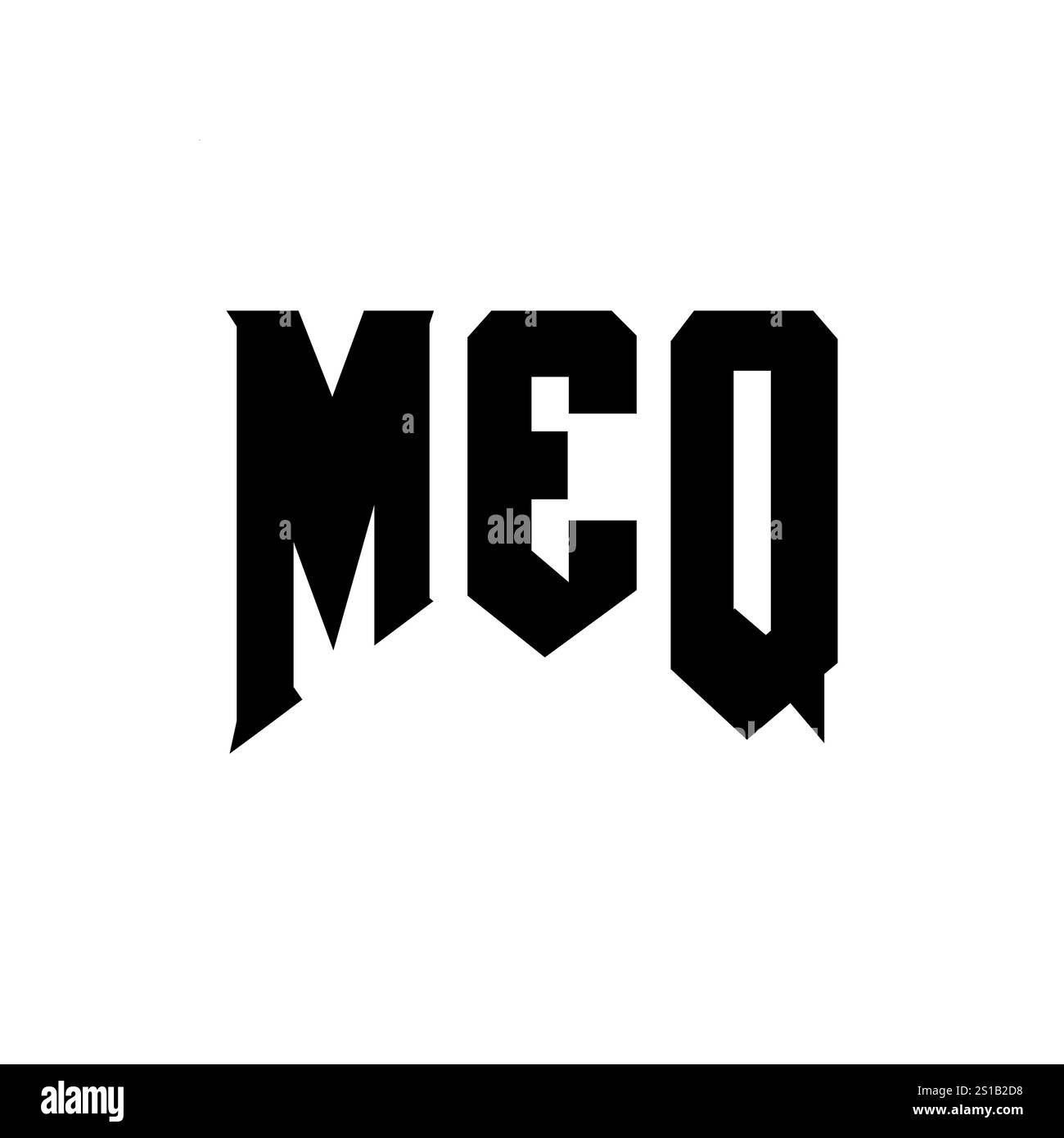 MEQ letter logo design for technology company. MEQ logo design black ...