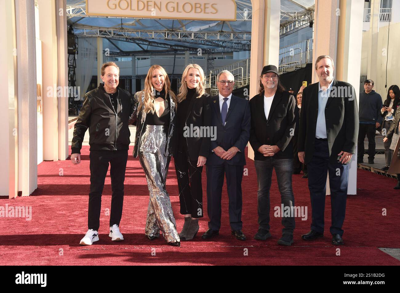 Barry Adelman, from left, Nikki Glaser, Helen Hoehne, Lester Friedman ...