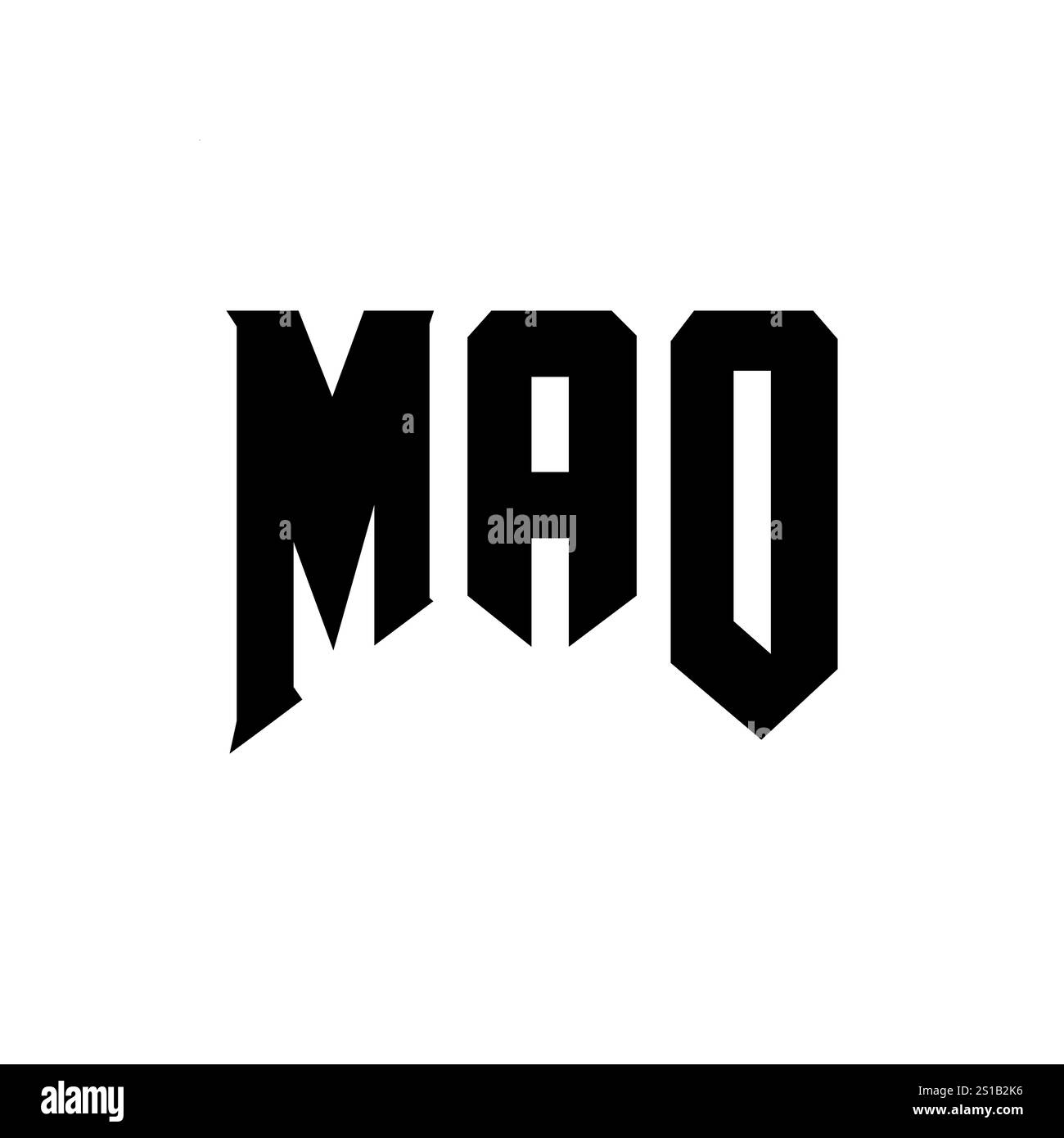 MAO letter logo design for technology company. MAO logo design black ...