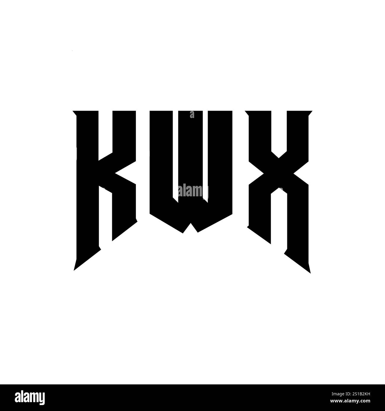 Kwx logo design hi-res stock photography and images - Alamy