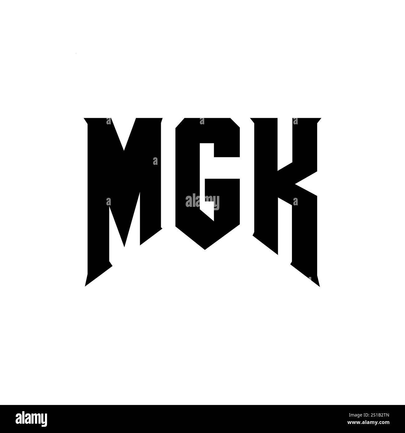 MGK letter logo design for technology company. MGK logo design black ...