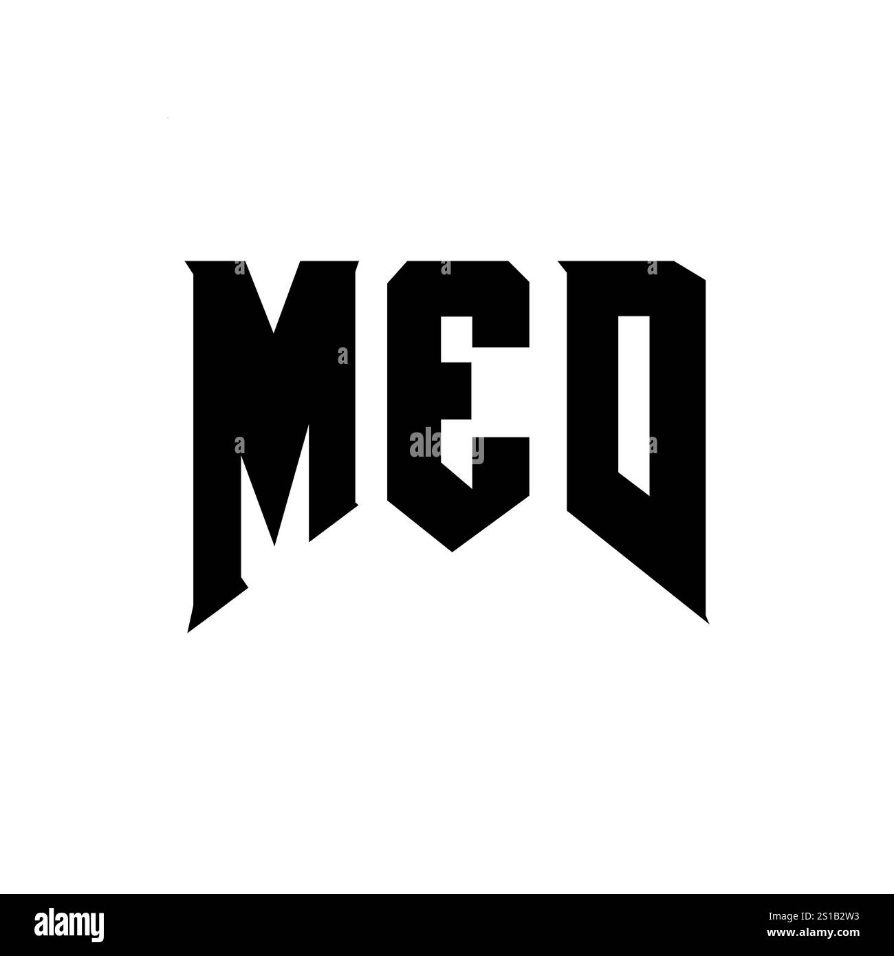 MED letter logo design for technology company. MED logo design black ...