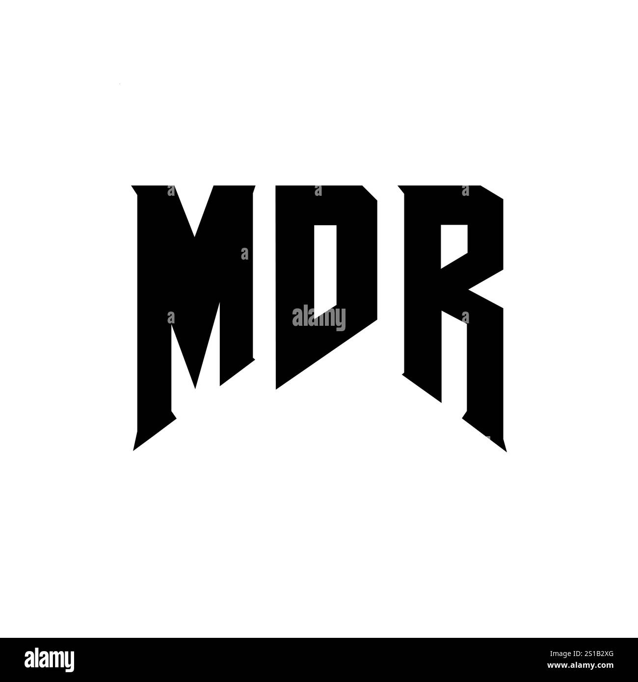 MDR letter logo design for technology company. MDR logo design black ...