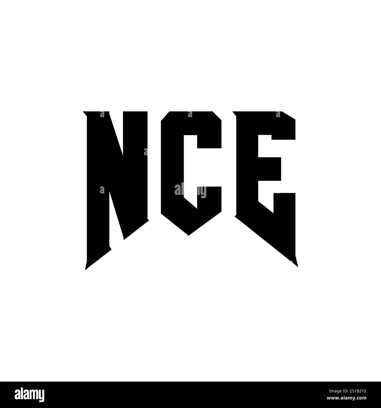 NCE letter logo design for technology company. NCE logo design black ...