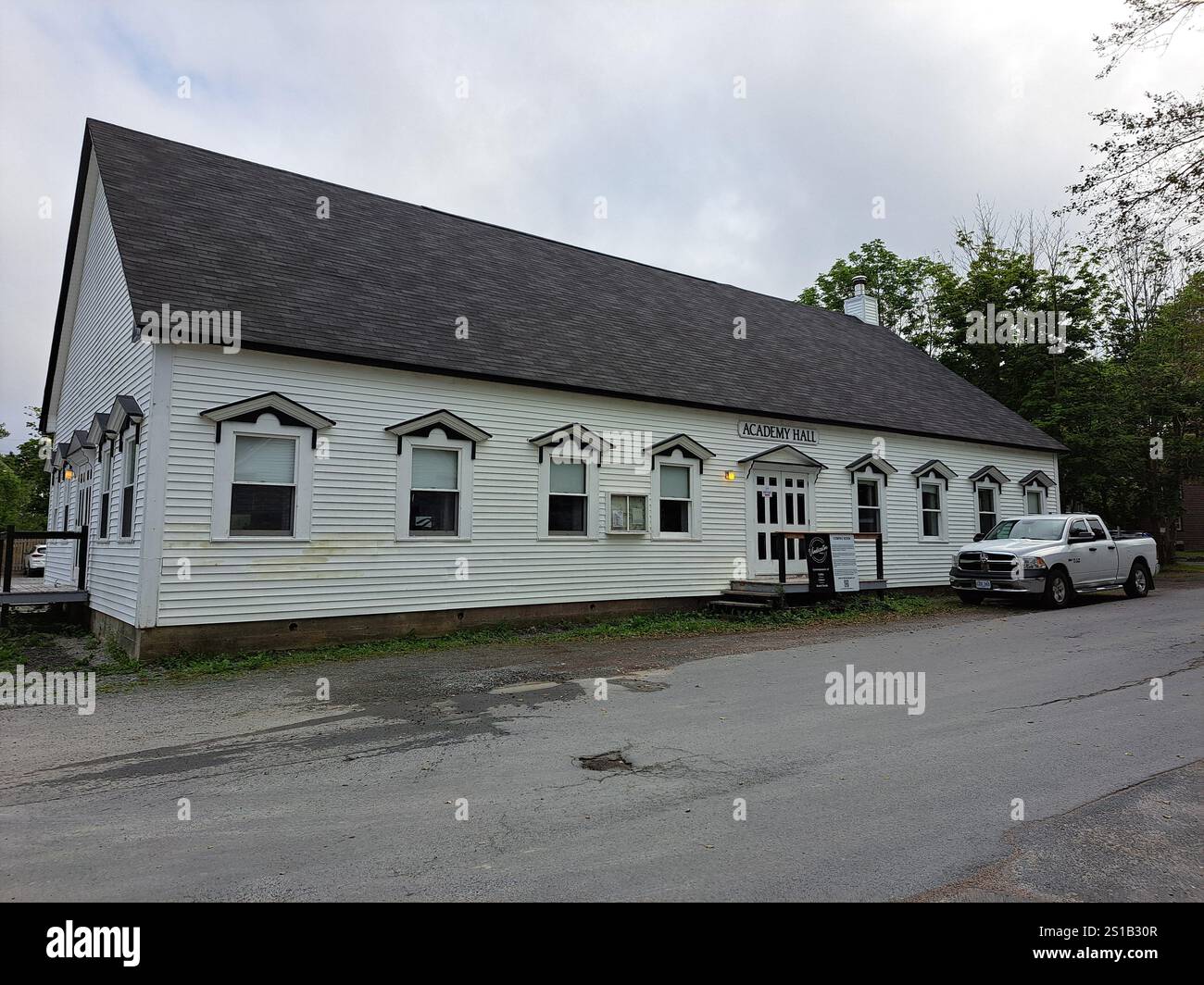 Academy Hall on South Street in Brigus, Newfoundland & Labrador, Canada ...