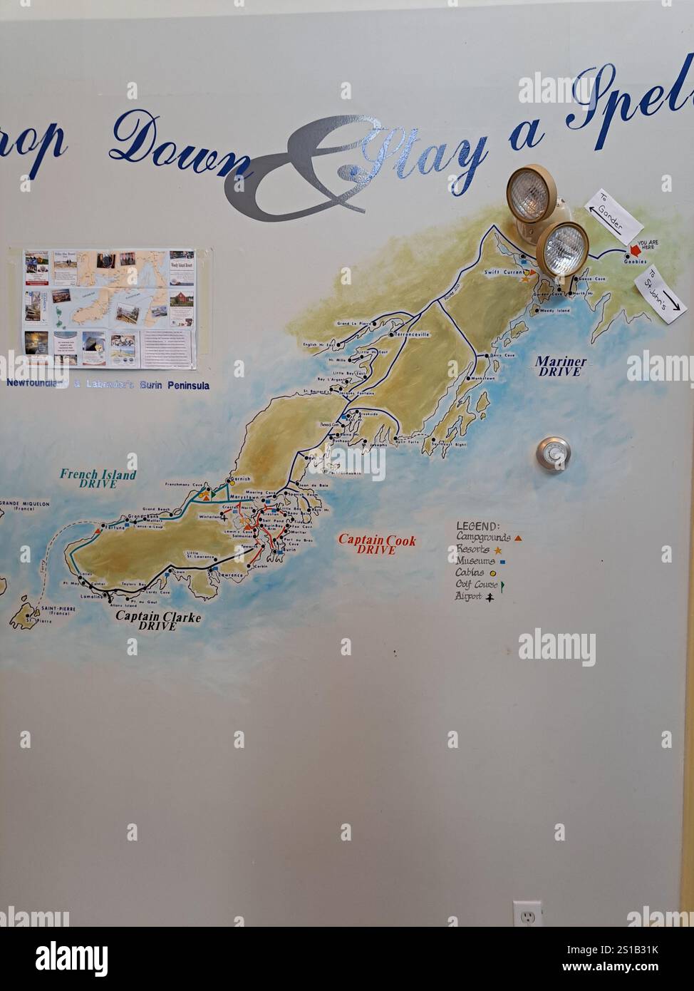 Map of Burin Peninsula at Irving Oil Big Stop Junction in Goobies ...