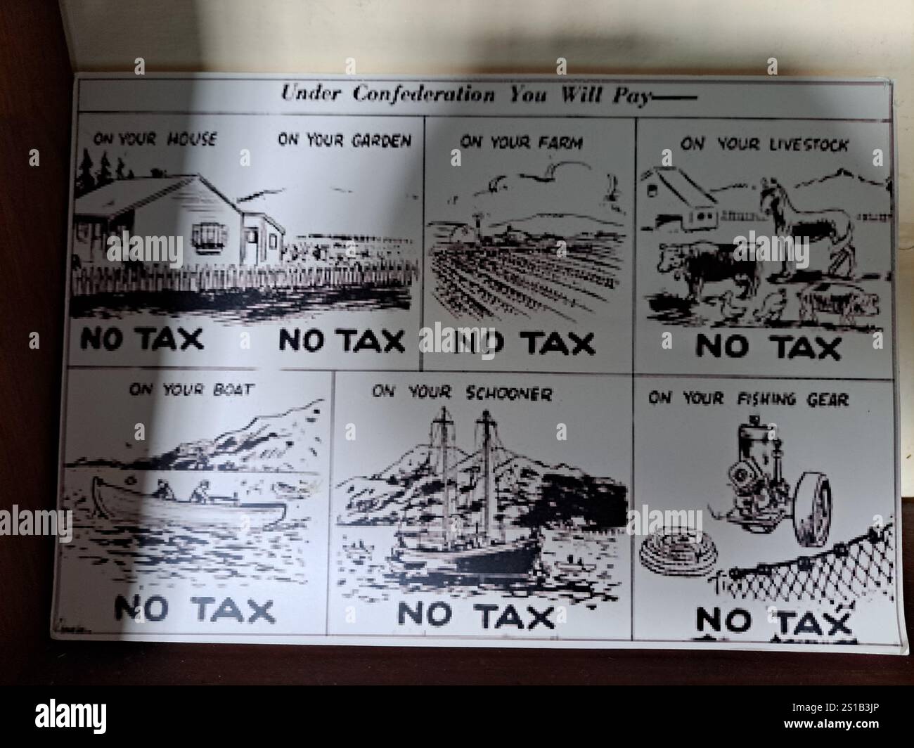 No tax sign at Mockbeggar Plantation Provincial Historic Site in ...