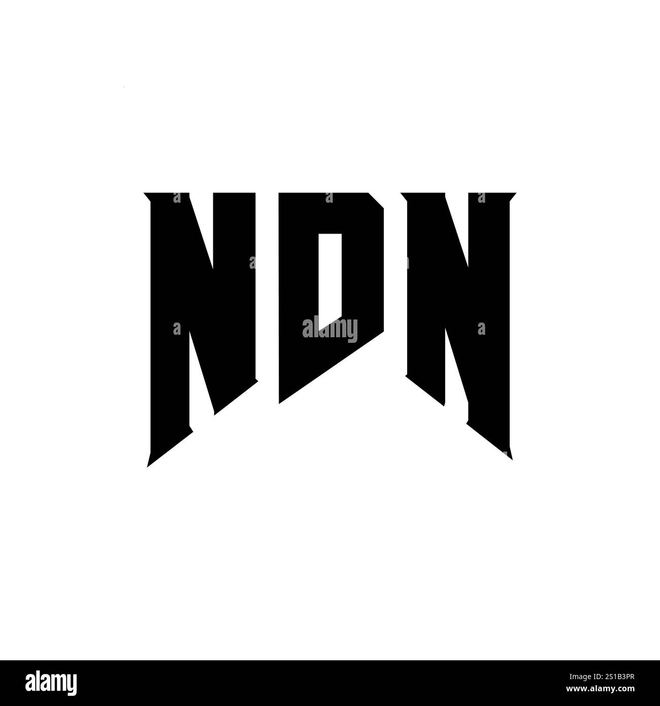 Ndn logo design Stock Vector Images - Alamy