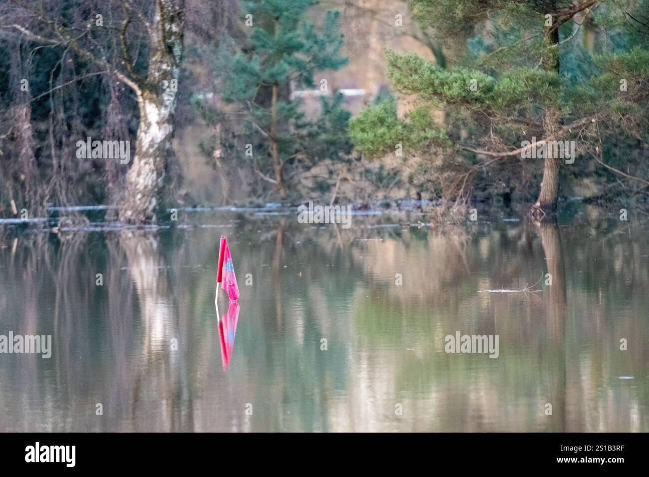 Northenden Golf club which has been completly submerged in water and ...